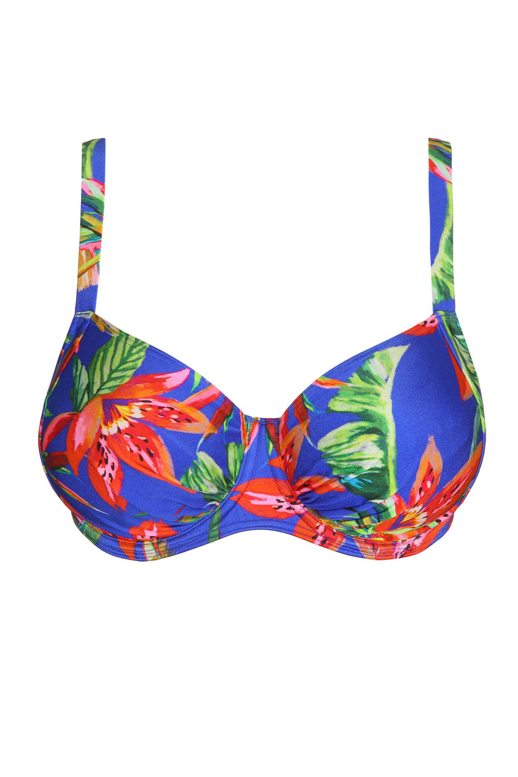 PrimaDonna niet-voorgevormde beugel bikinitop Latakia blauw/groen/rood ...