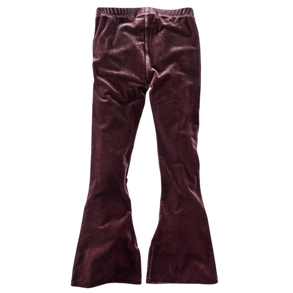 Z8 fluwelen flared broek Nomi donker oudroze | wehkamp