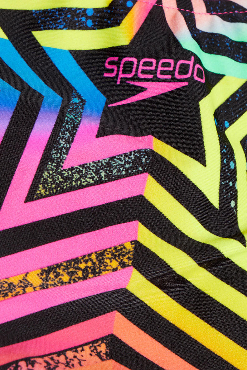 Speedo ECO EnduraFlex sportbadpak Leaderback zwart/geel/roze | wehkamp