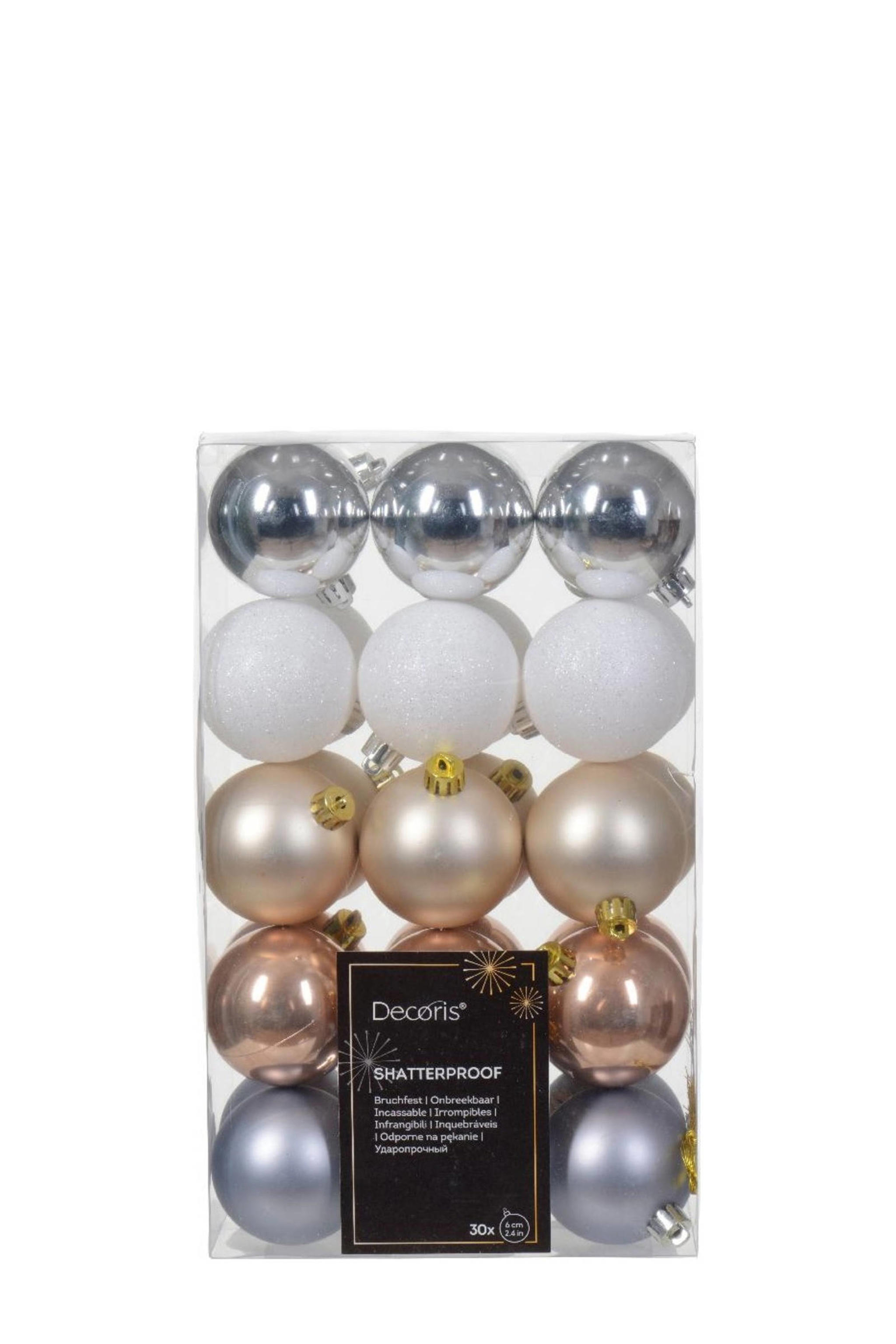 Decoris kerstbal Mixbox (set van 30) (ø6 cm) | wehkamp