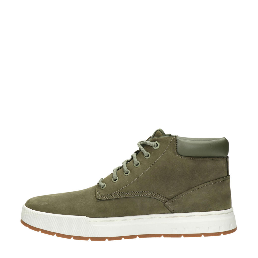 Timberland Maple Grove Chukka nubuck veterboots groen | wehkamp