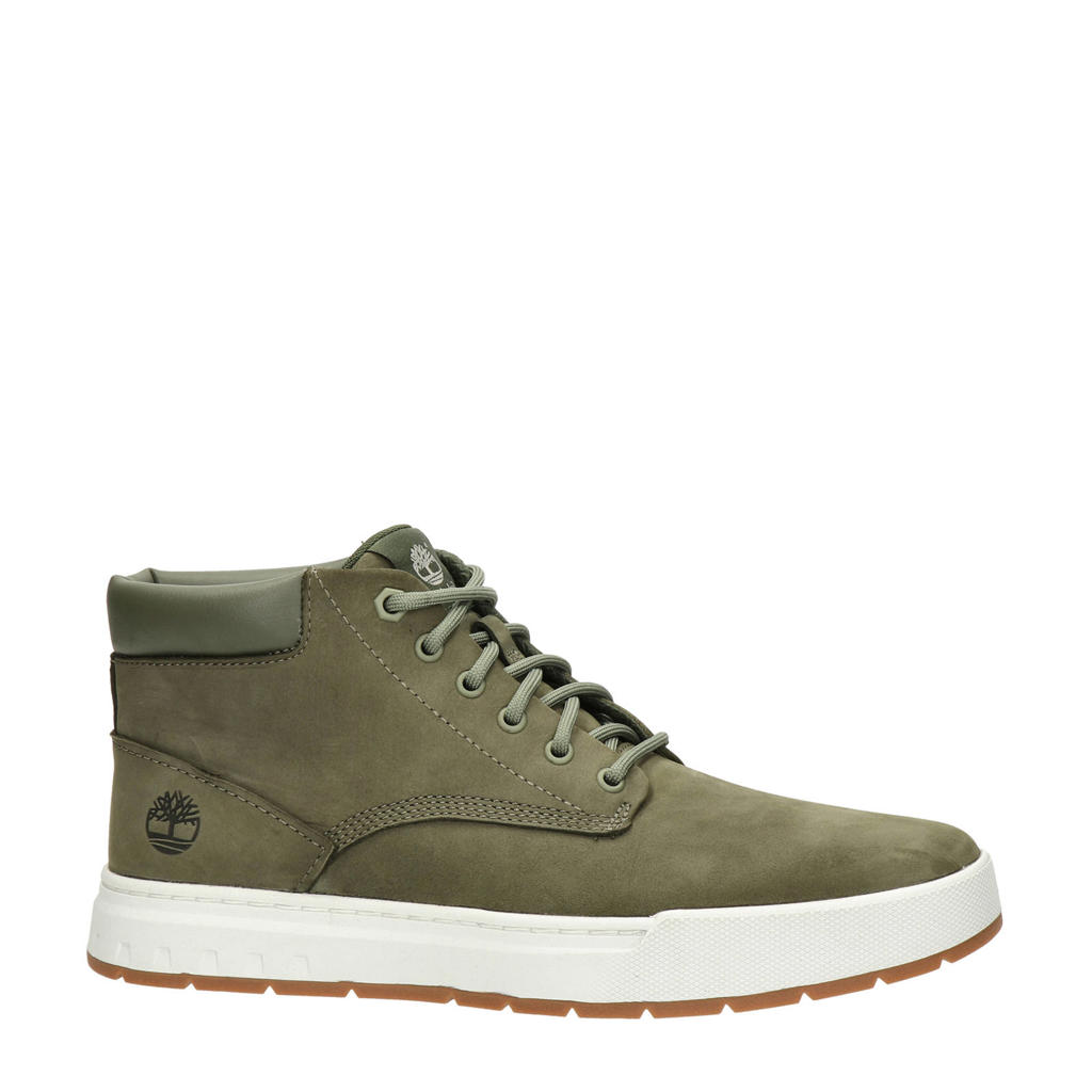 Timberland Maple Grove Chukka nubuck veterboots groen | wehkamp