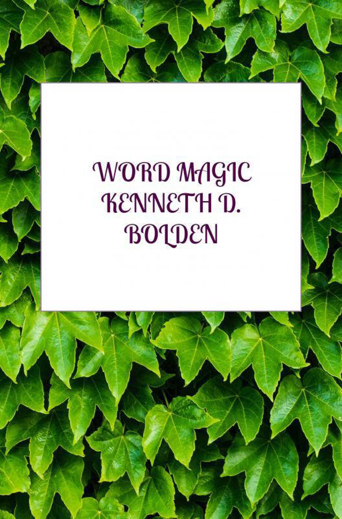 Kenneth D. Bolden Word Magic Kenneth D. Bolden | wehkamp