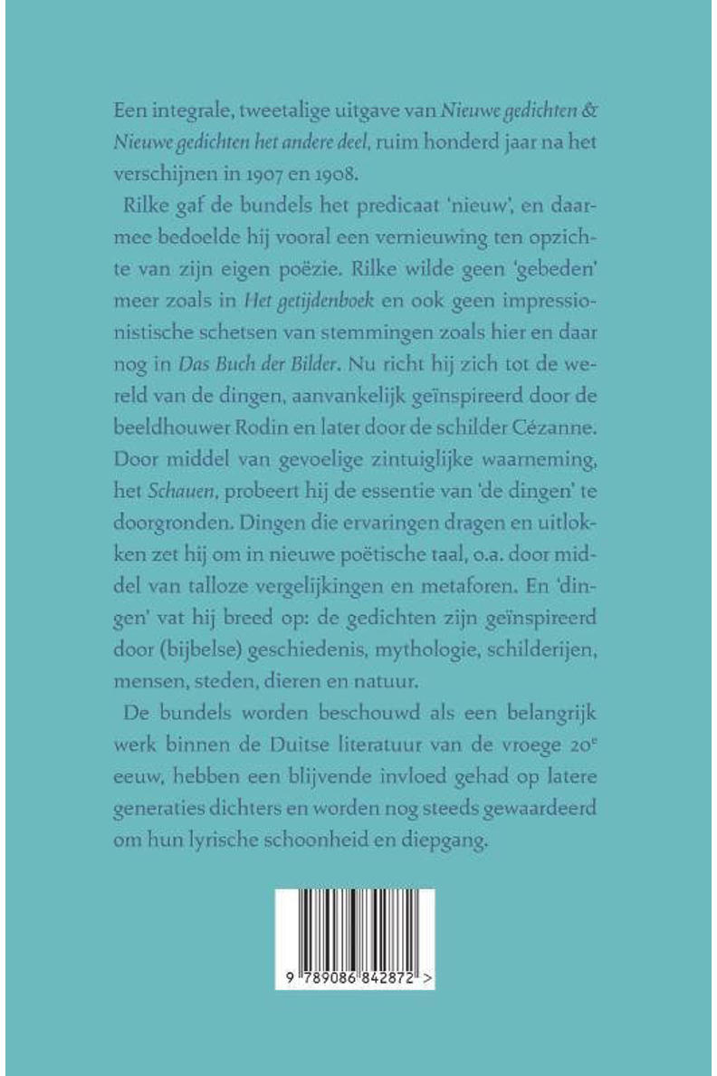 Rainer Maria Rilke Nieuwe gedichten & Nieuwe gedichten het andere deel ...