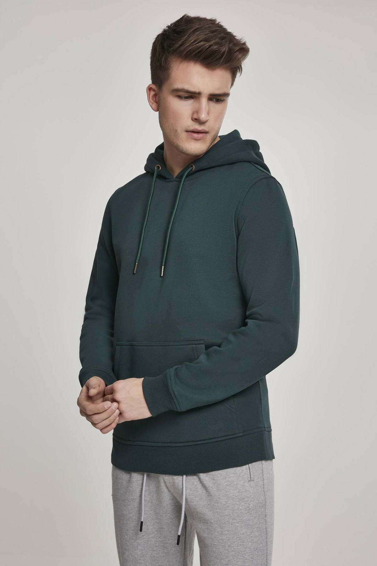 Urban Classics hoodie bottle green | wehkamp
