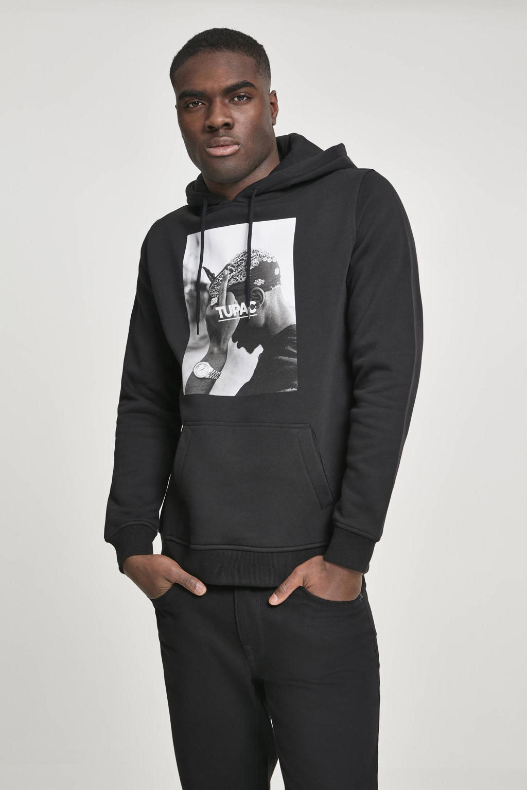 Mister Tee hoodie 2Pac F*ck the World met printopdruk zwart | wehkamp