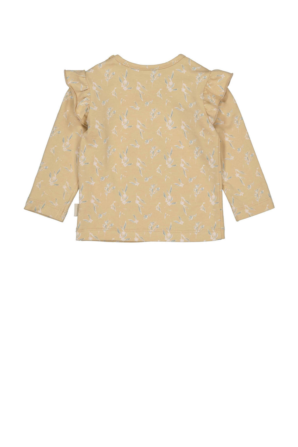 LEVV baby gebloemde longsleeve LNINANOS van biologisch katoen geelgroen ...