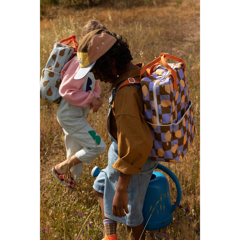 Sticky Lemon rugzak Farmhouse L Checkerboard Lemons lila/bruin | wehkamp