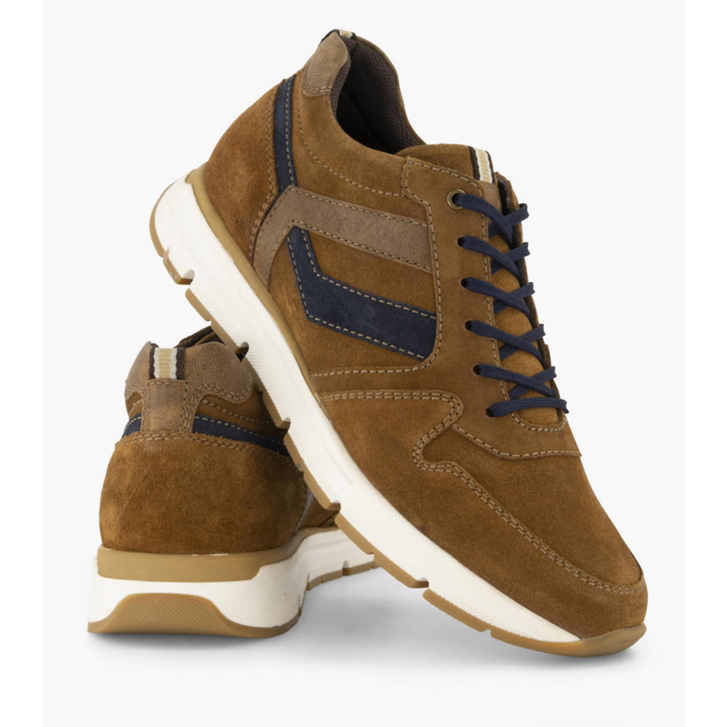 Gallus suède sneakers cognac kopen? | Morgen in huis | wehkamp