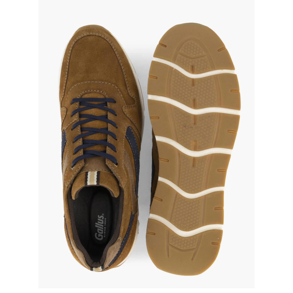 Gallus suède sneakers cognac kopen? | Morgen in huis | wehkamp