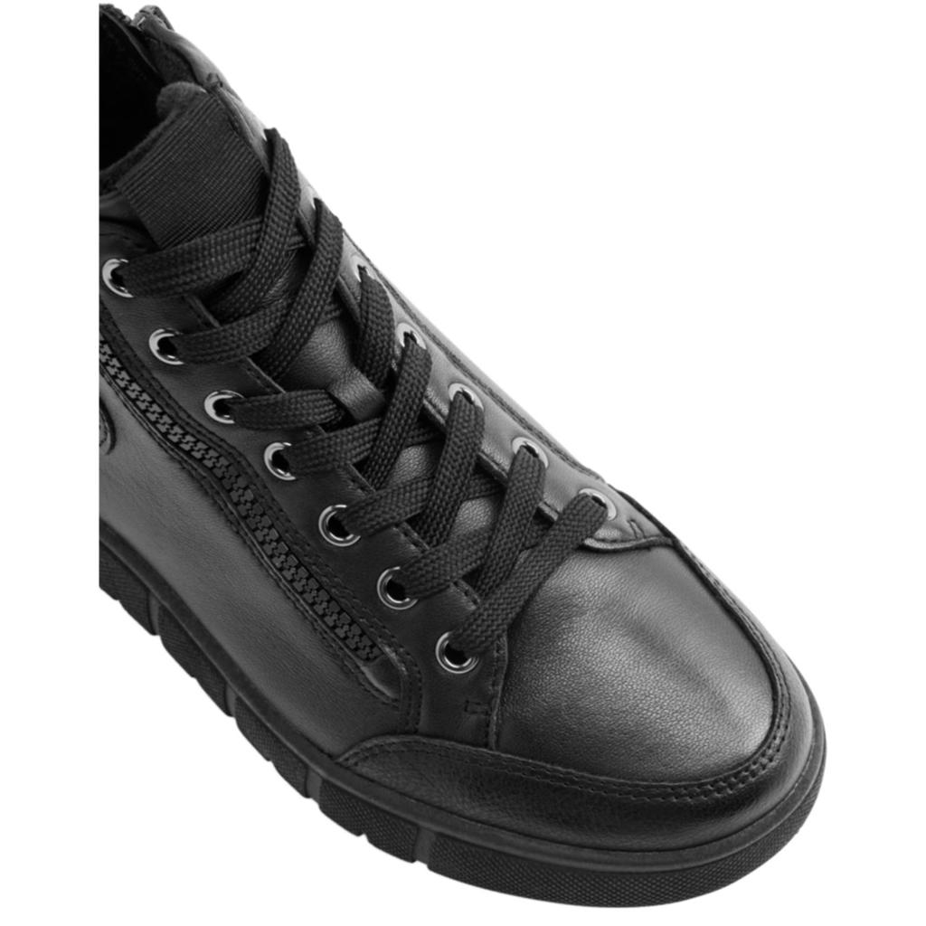 Medicus gevoerde leren sneakers zwart | wehkamp