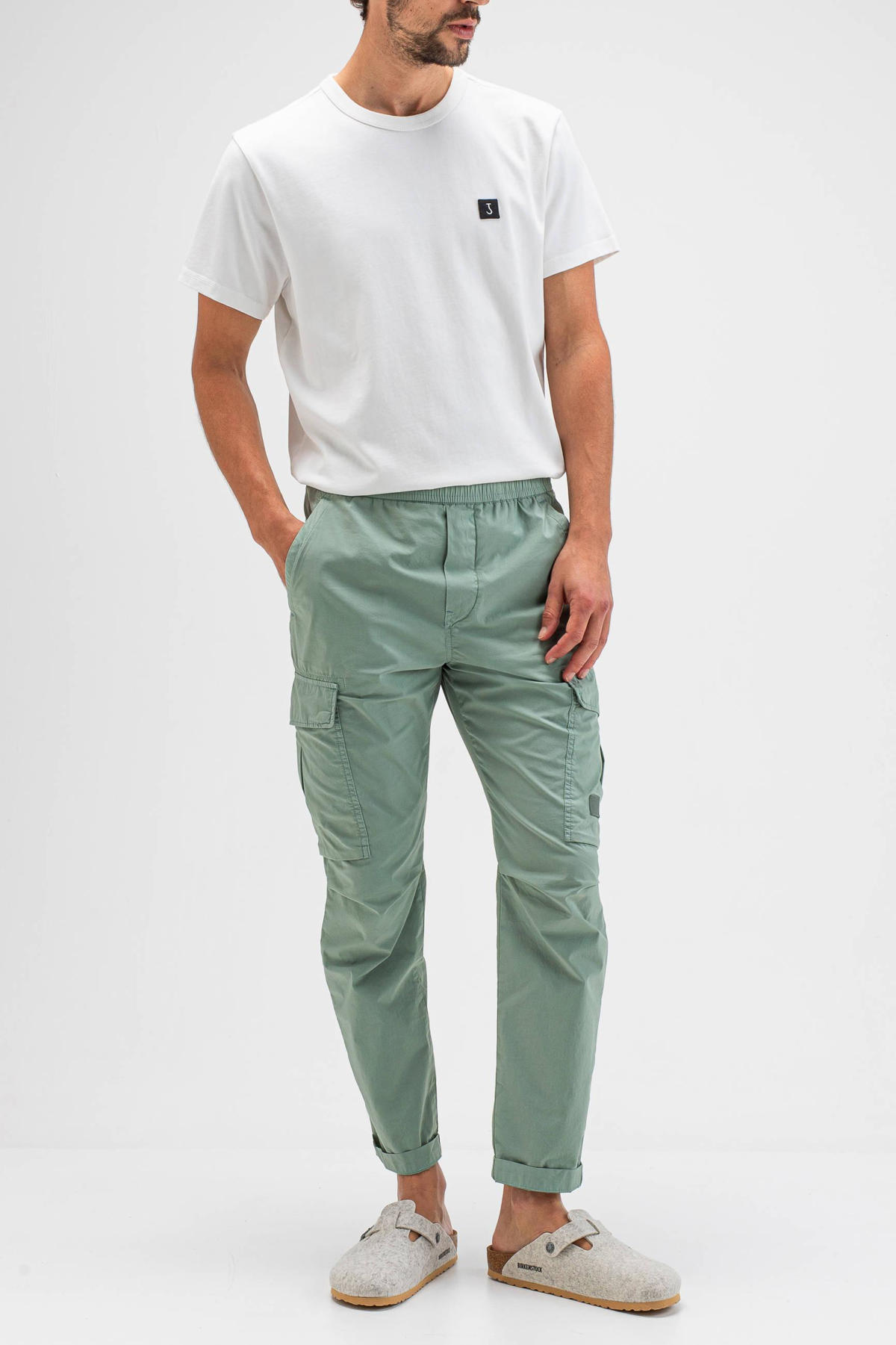 Butcher of Blue slim fit cargo broek Tristan ice green | wehkamp