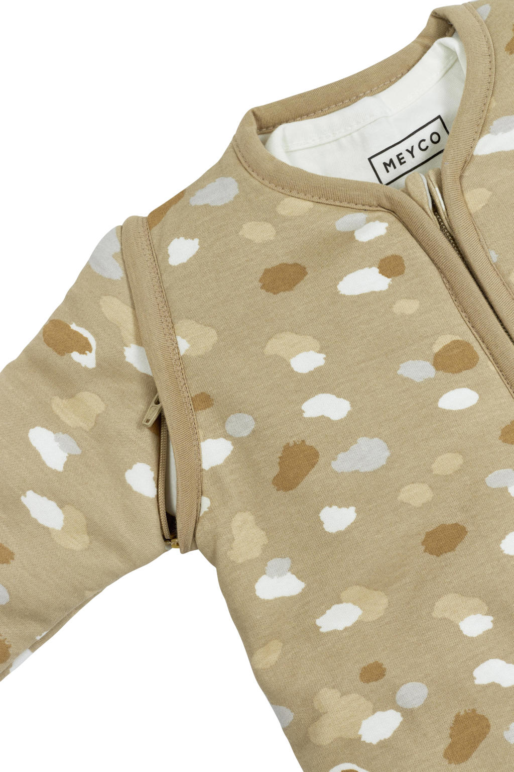 Meyco 4-seizoenen baby slaapzak Stains sand | wehkamp