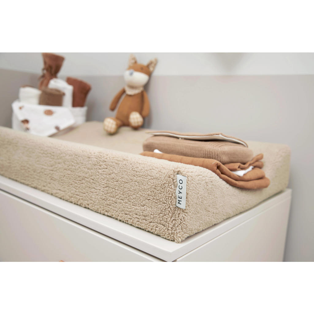 Meyco Teddy aankleedkussenhoes sand | wehkamp