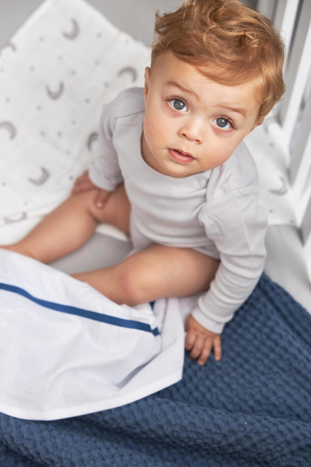 Meyco baby ledikantlaken Bies indigo | wehkamp
