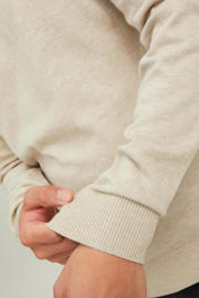 JACK & JONES ESSENTIALS trui JJEEMIL oatmeal | wehkamp