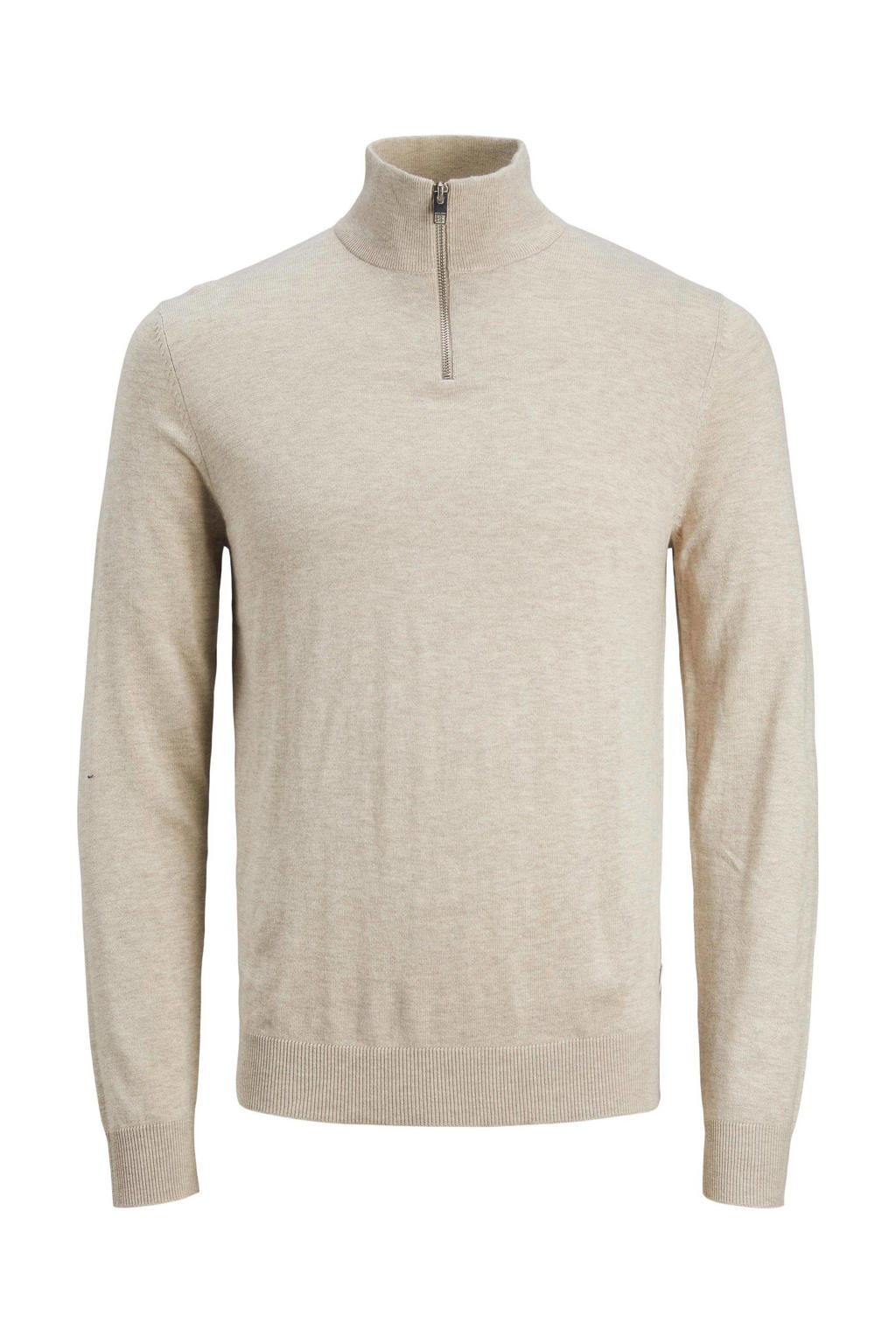 JACK & JONES ESSENTIALS trui JJEEMIL oatmeal | wehkamp