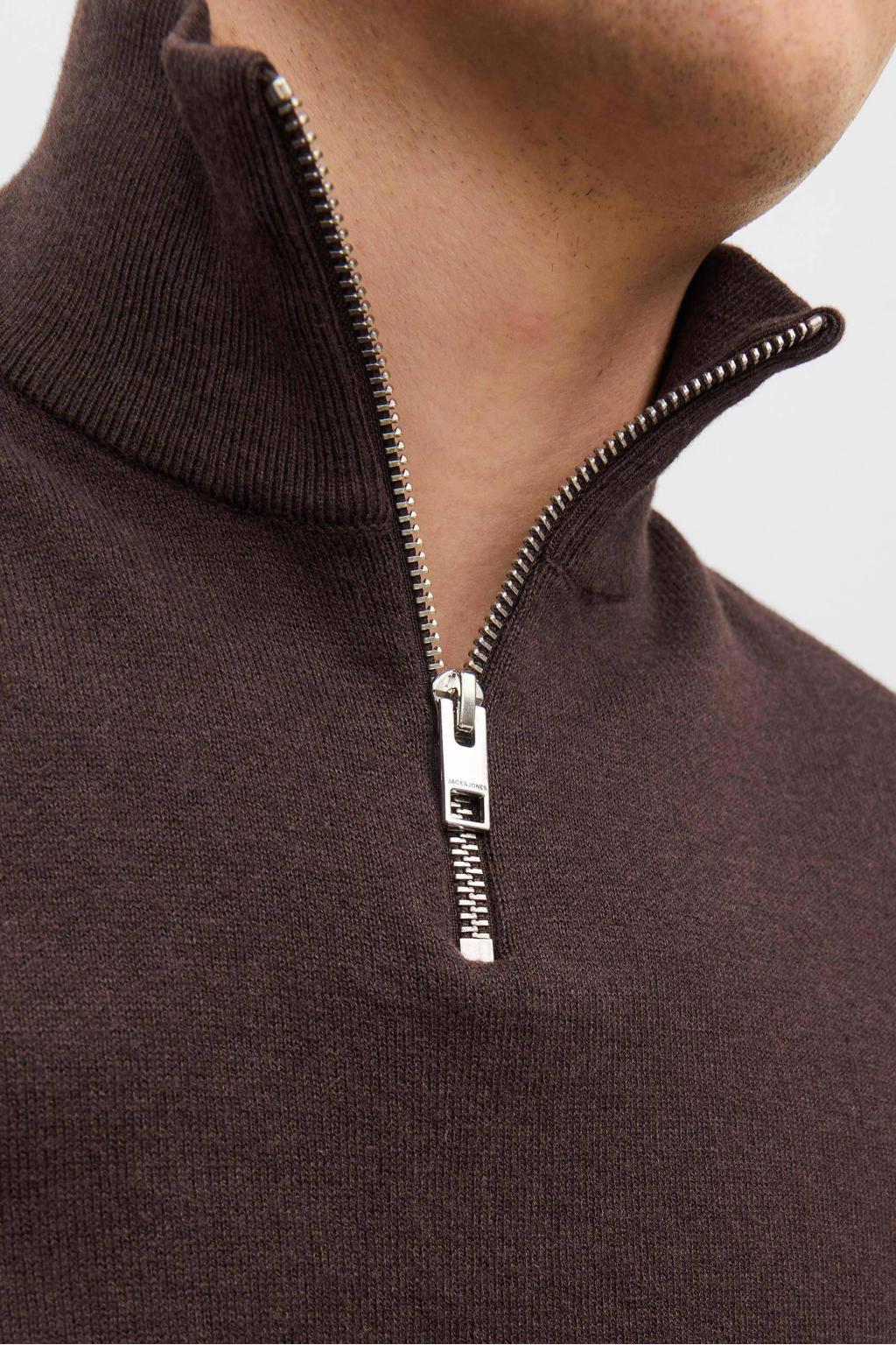 JACK & JONES ESSENTIALS trui JJEEMIL seal brown | wehkamp