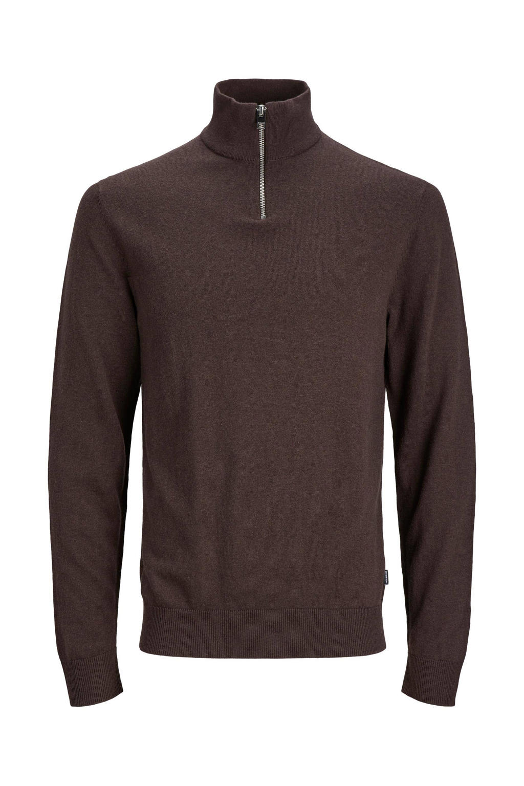 JACK & JONES ESSENTIALS trui JJEEMIL seal brown | wehkamp