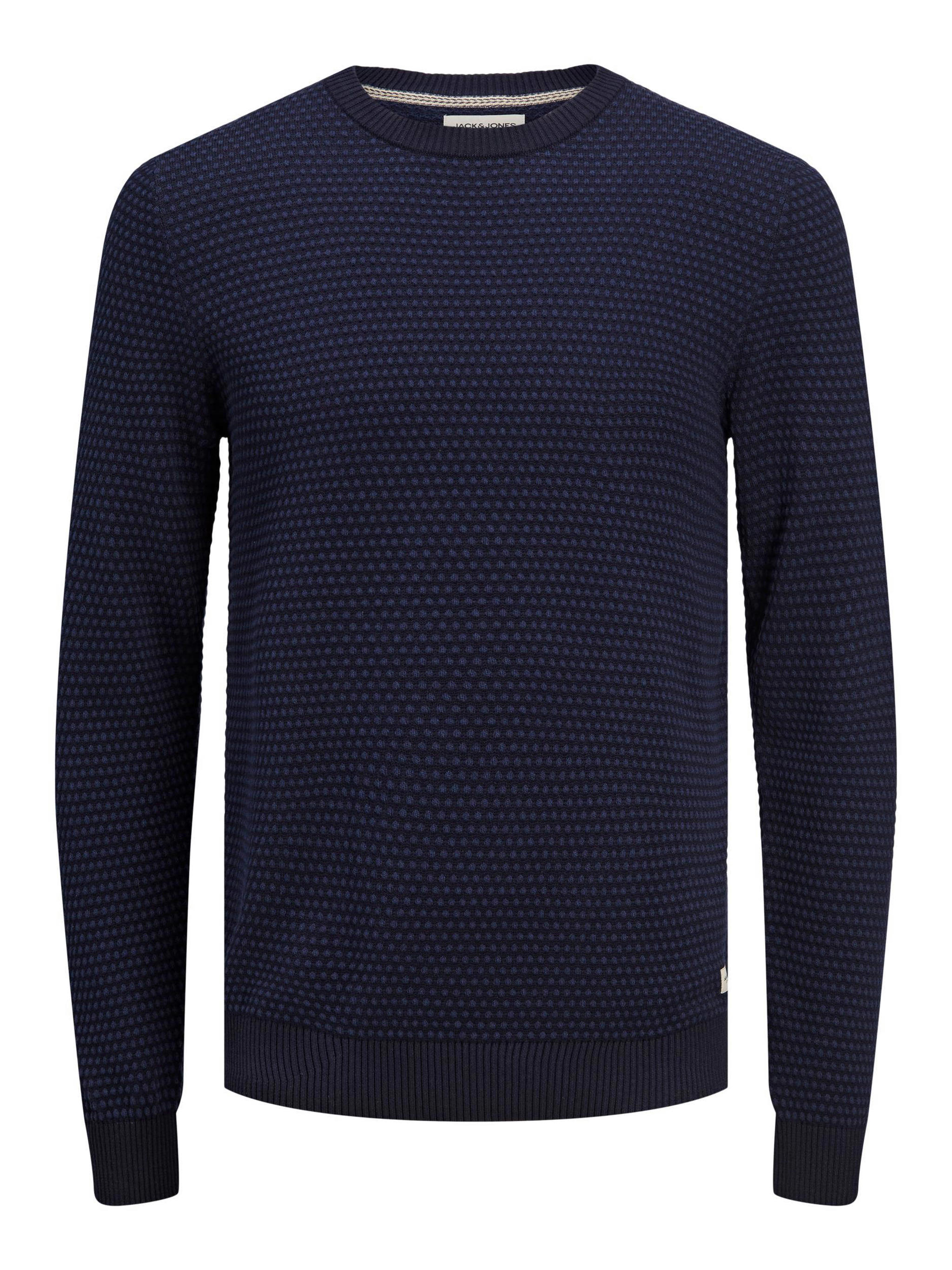 JACK & JONES ESSENTIALS trui JJEATLAS indigo blood | wehkamp