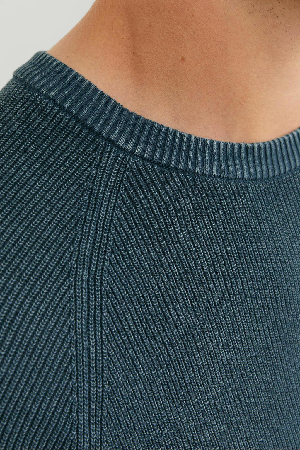 JACK & JONES ESSENTIALS trui JJEMATT met logo blauw | wehkamp