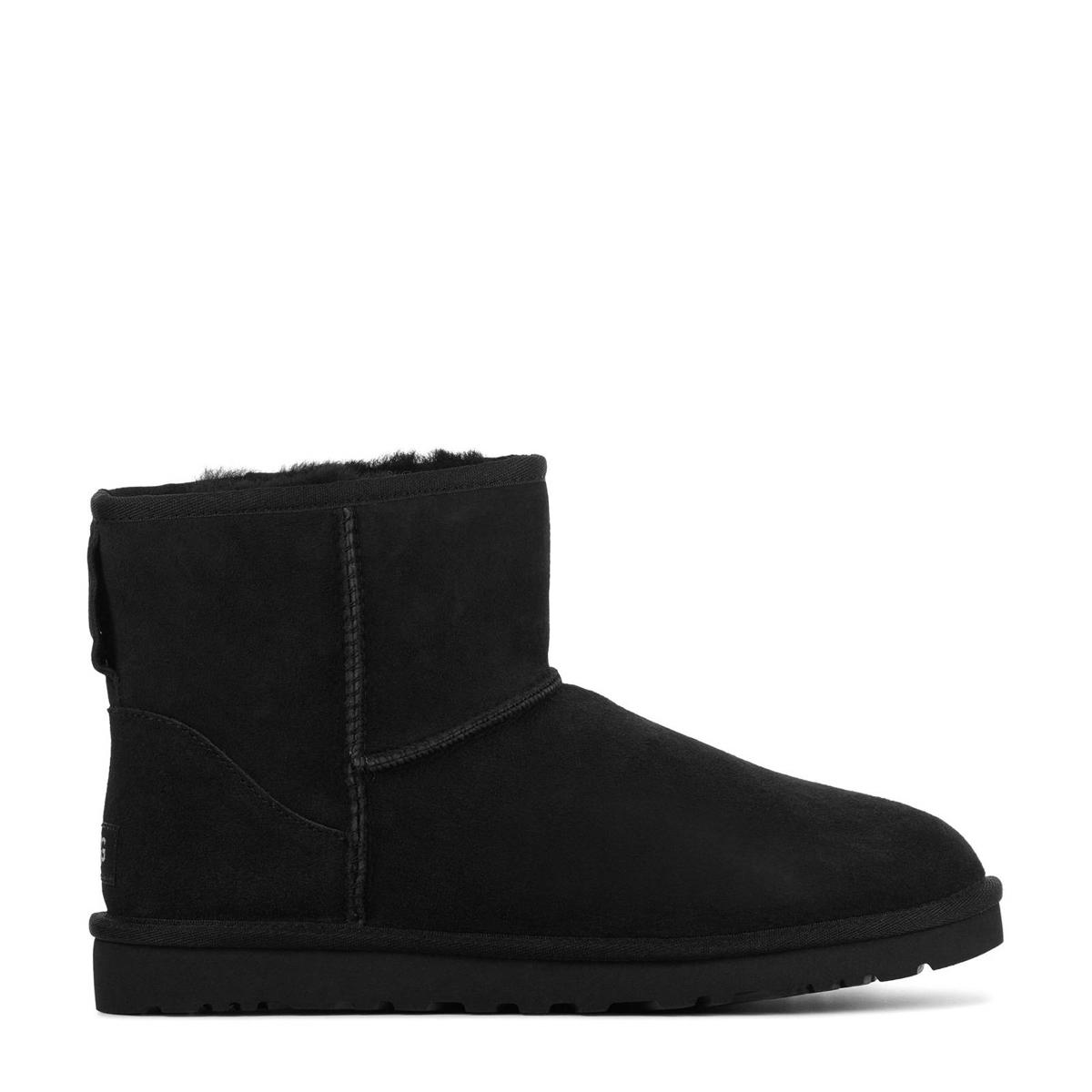 UGG Classic Ultra Mini II suède enkelboots zwart | wehkamp