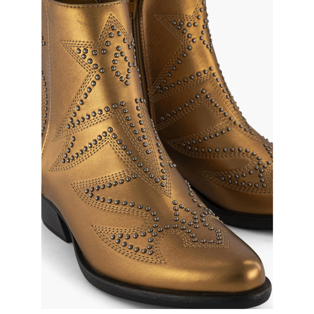 Oxmox cowboylaarzen met studs koper | wehkamp