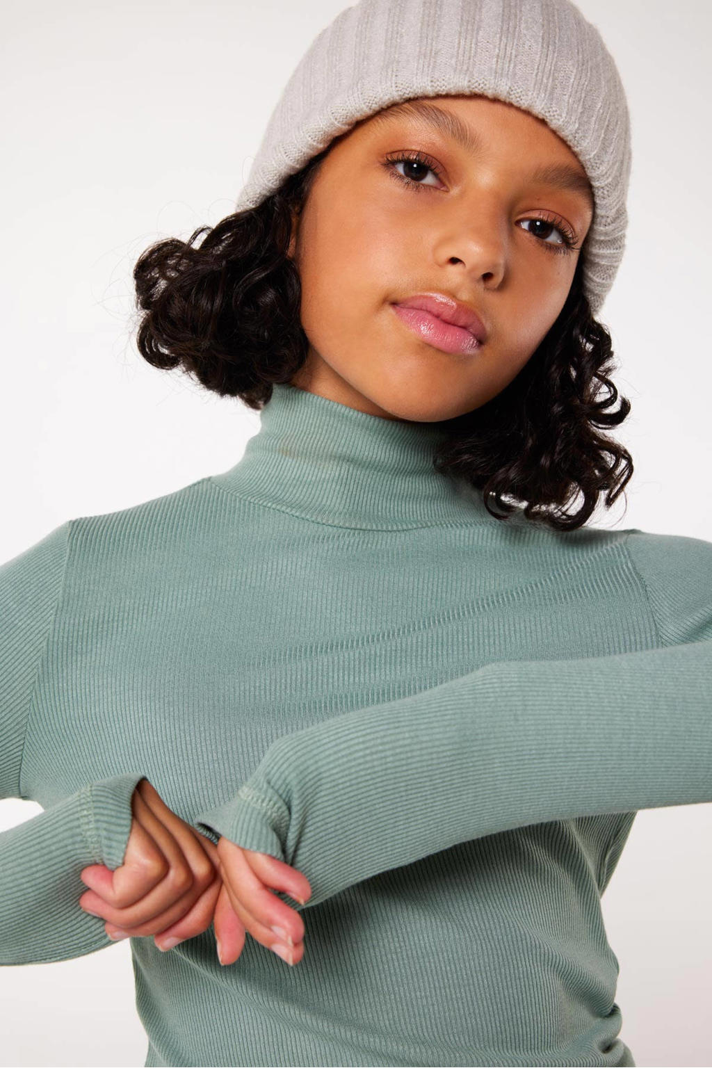 America Today longsleeve Lorri JR mintgroen | wehkamp