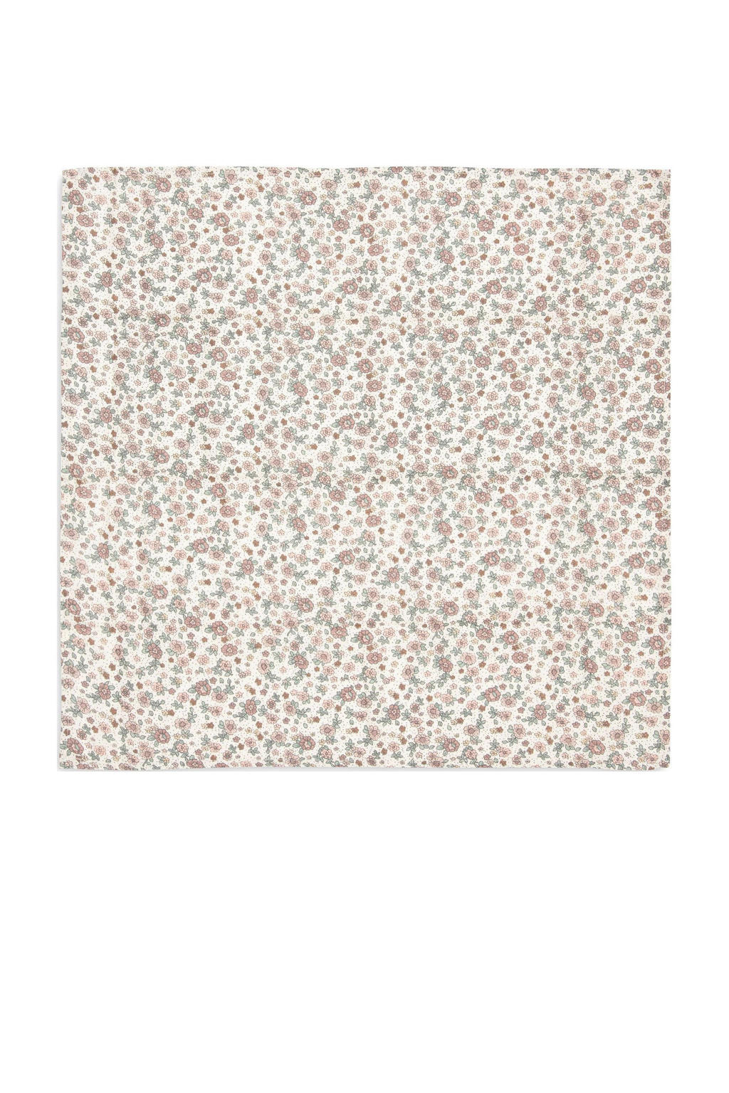 Jollein hydrofiele doek small 70x70cm Retro Flowers - set van 3 oatmeal ...