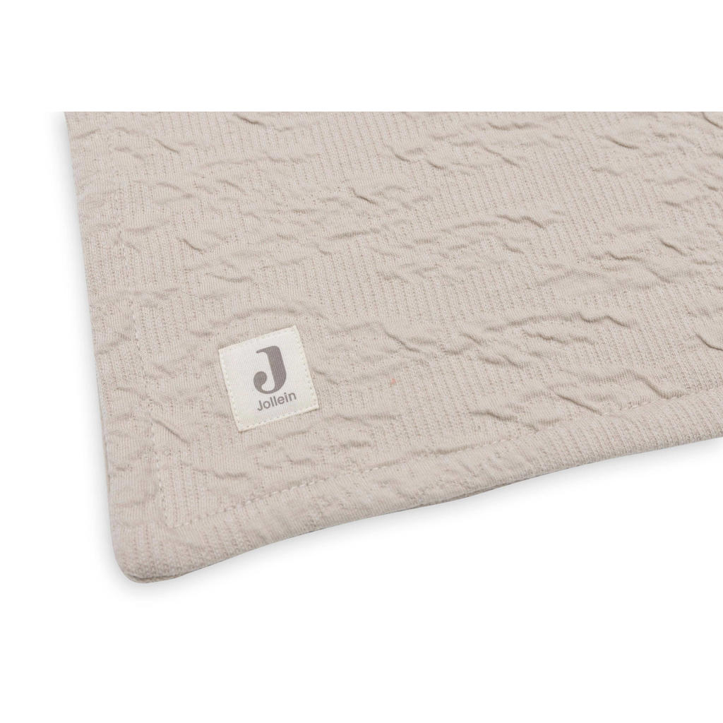 Jollein baby wiegdeken 75x100cm Soft Waves - Nougat/Velvet | wehkamp