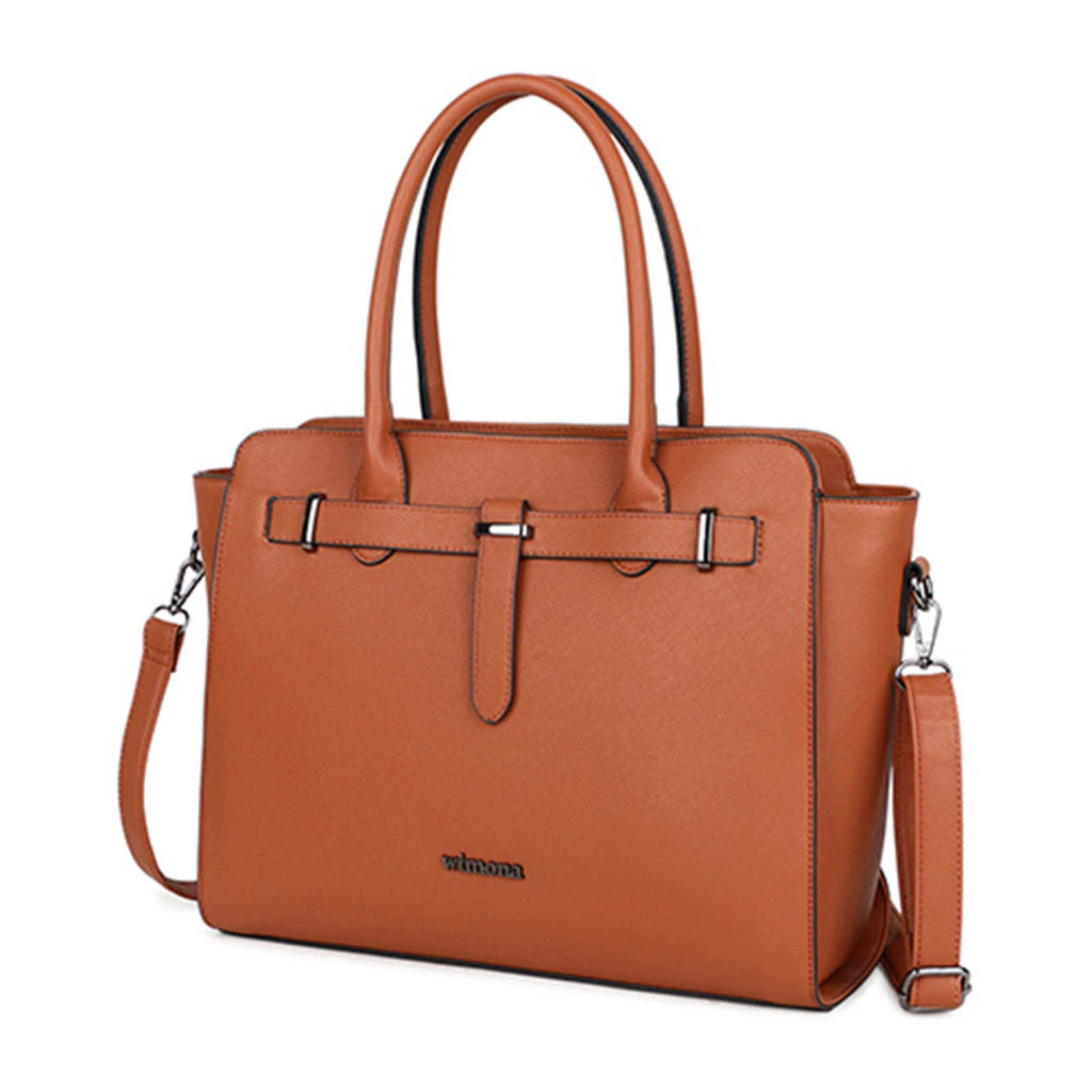 Wimona 15.6 handtas Sienne cognac | wehkamp