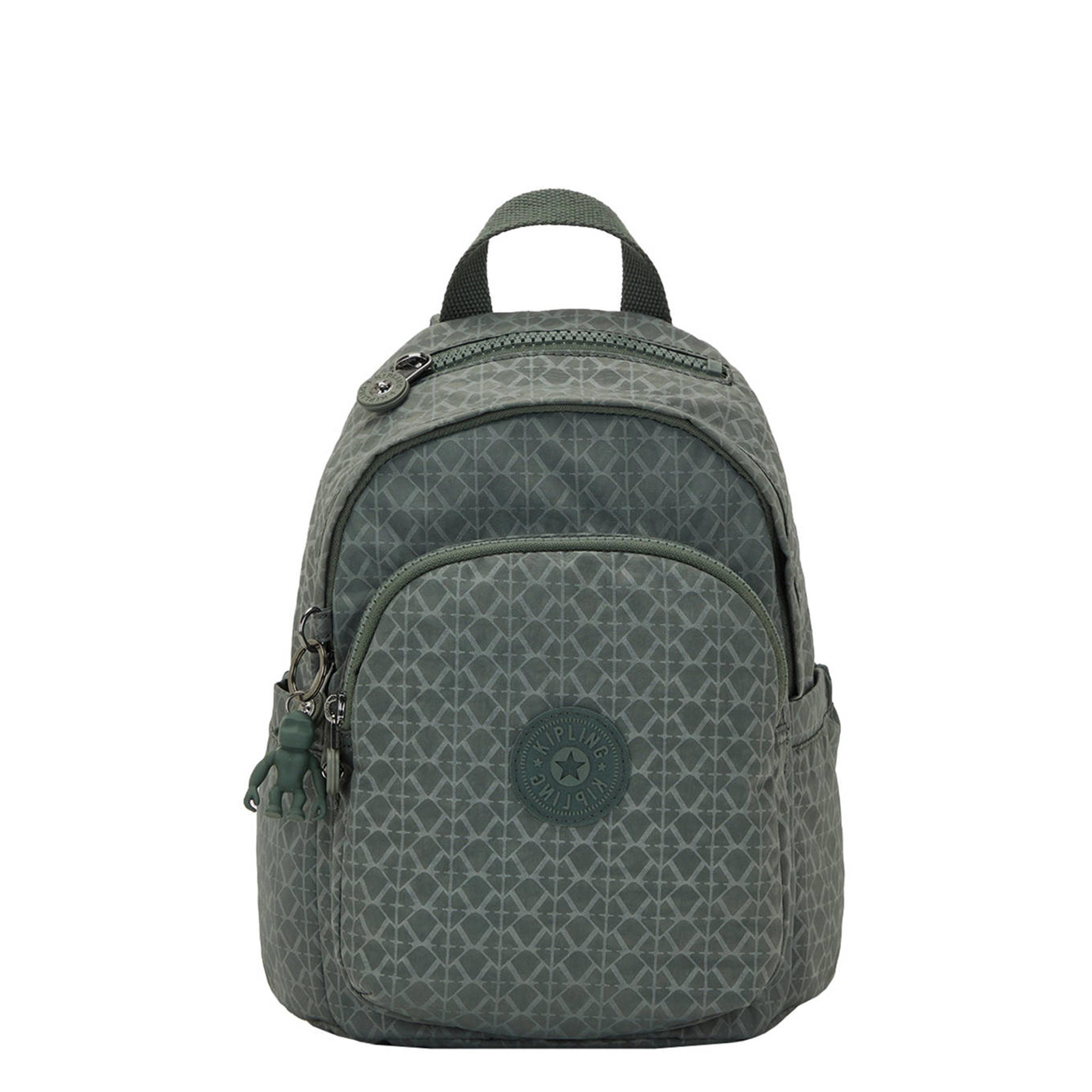 Kipling rugzak Delia Mini sign green | wehkamp