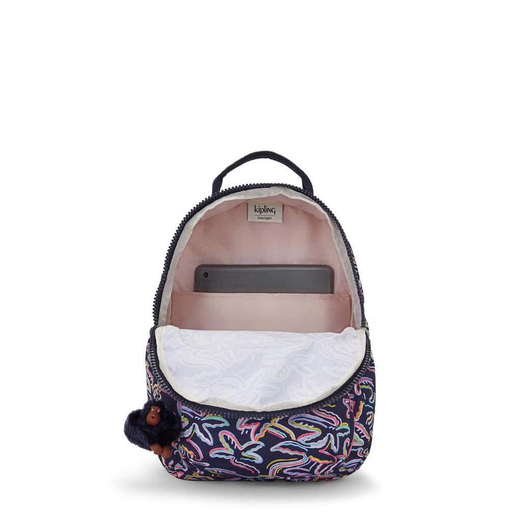 Kipling rugzak Seoul S palm fiesta | wehkamp