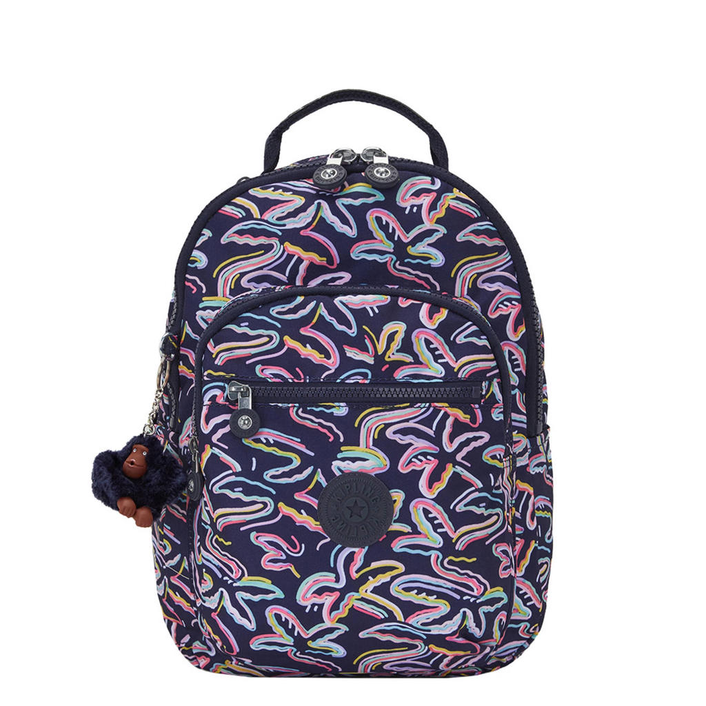 Kipling rugzak Seoul S palm fiesta | wehkamp