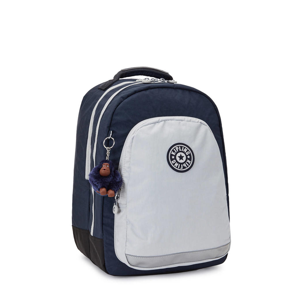 Kipling rugzak Class Room true blue grey | wehkamp