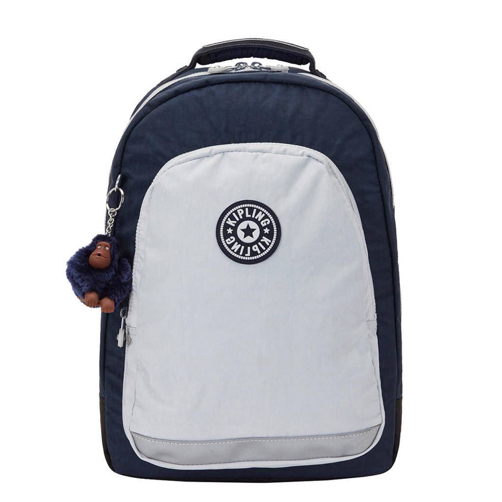 Kipling rugzak Class Room true blue grey | wehkamp