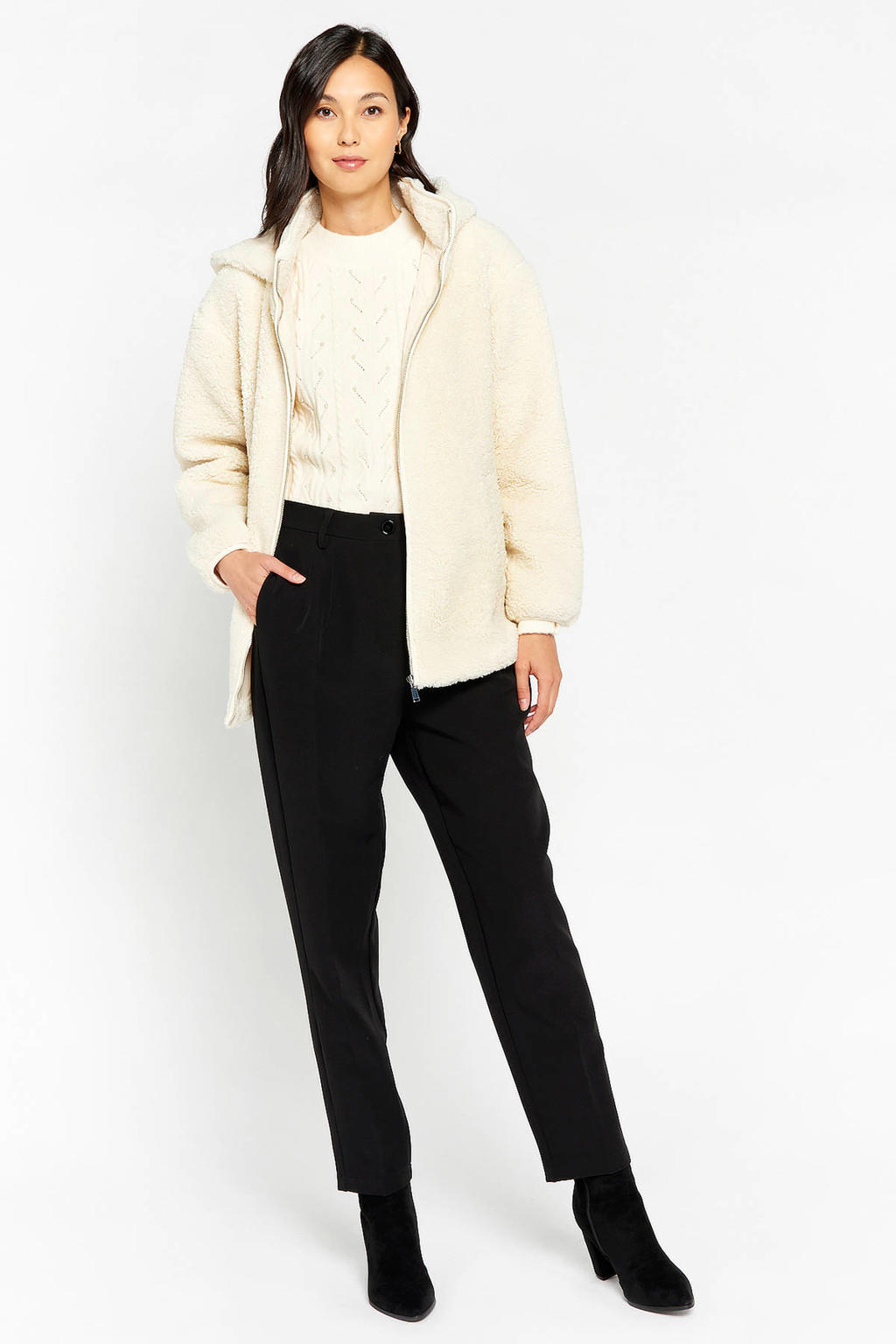 LOLALIZA teddy jas ecru kopen? | Morgen in huis | wehkamp