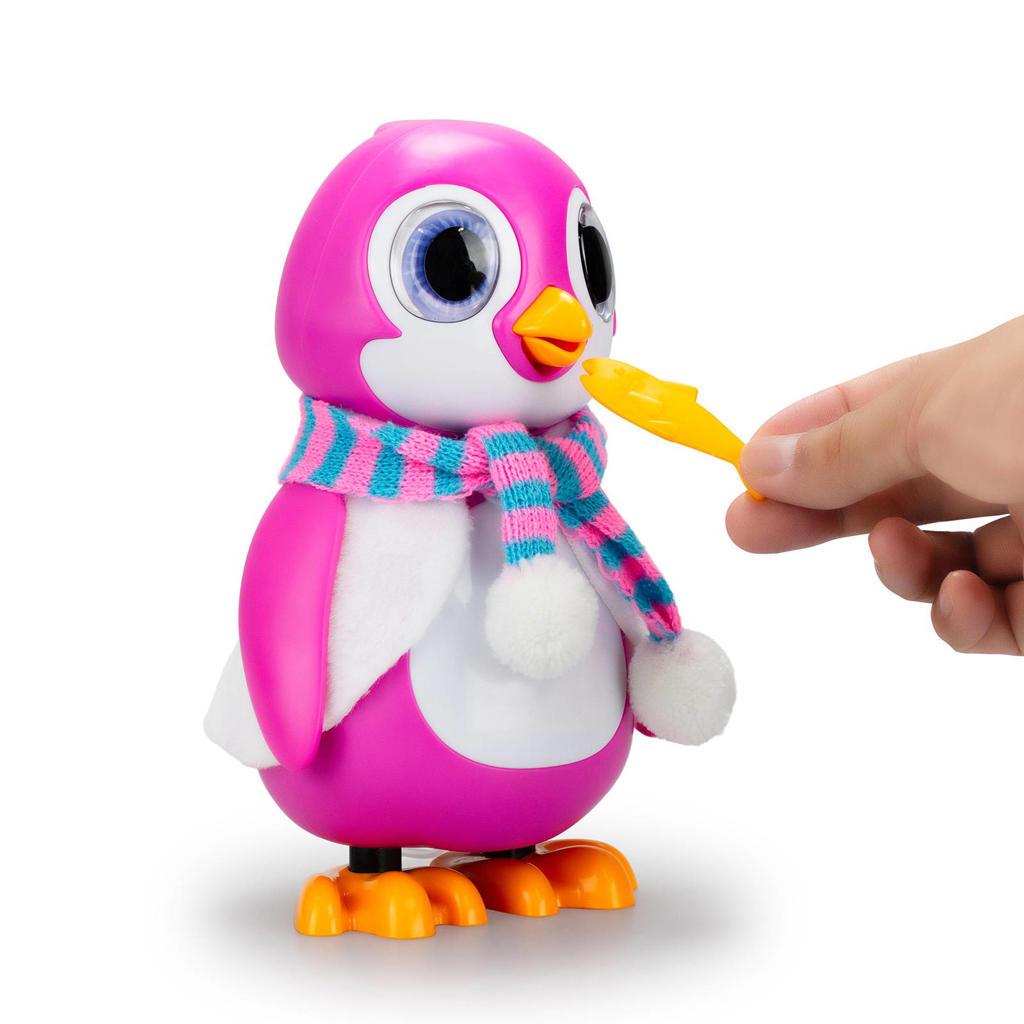 Silverlit rescue penguin roze interactieve knuffel | wehkamp