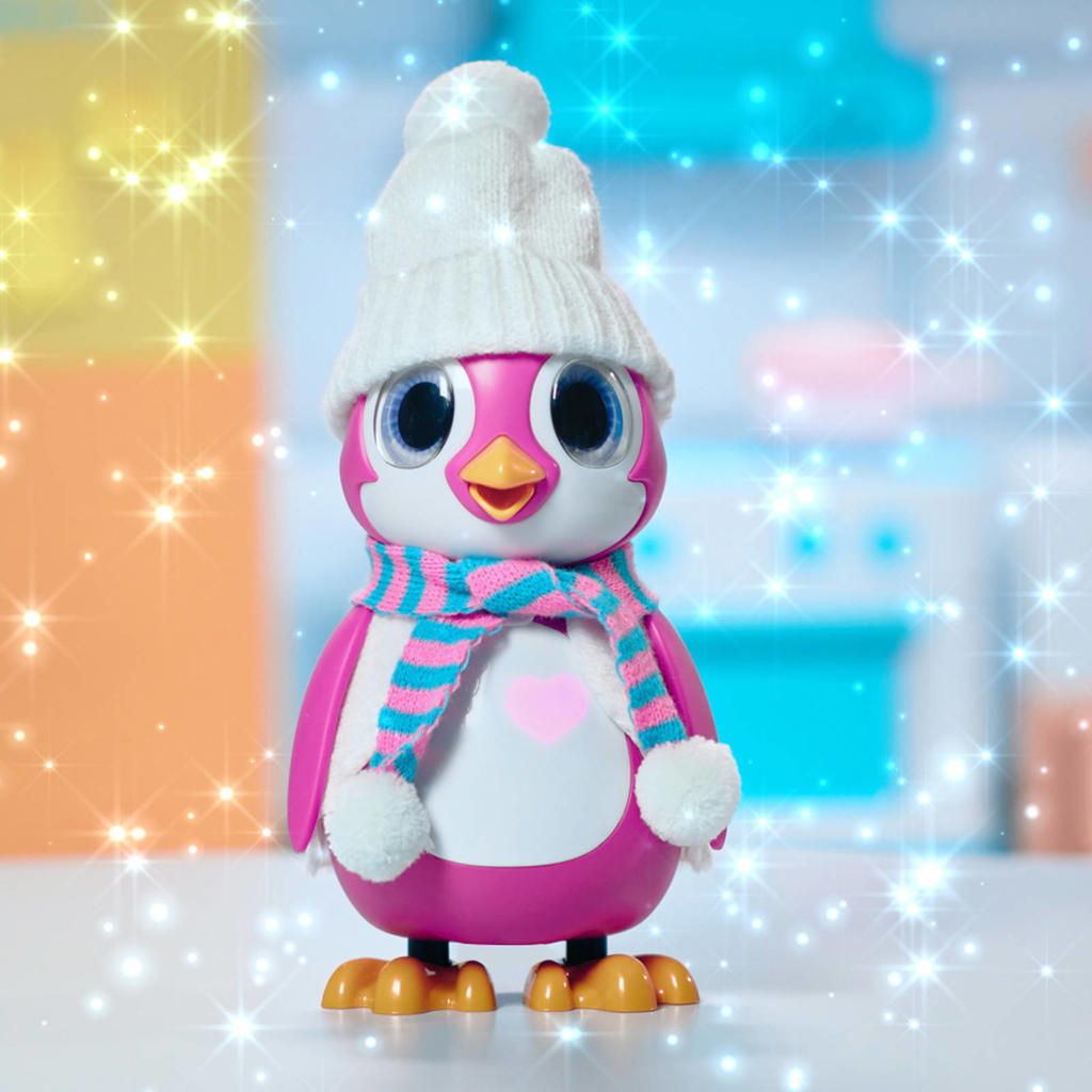 Silverlit rescue penguin roze interactieve knuffel | wehkamp