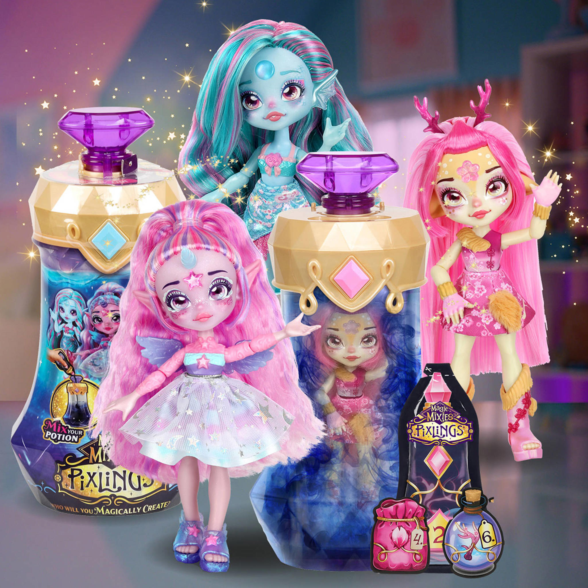 Moose Toys Magic Mixies Pixlings Marena Aqua | wehkamp