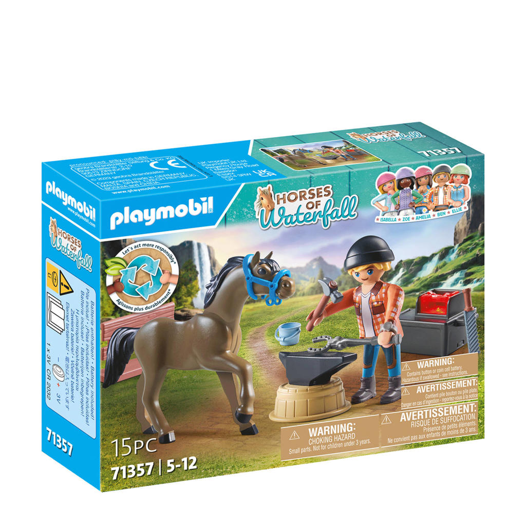 Playmobil Horses of Waterfall Hoefsmid: Ben & Achilles - 71357 | wehkamp