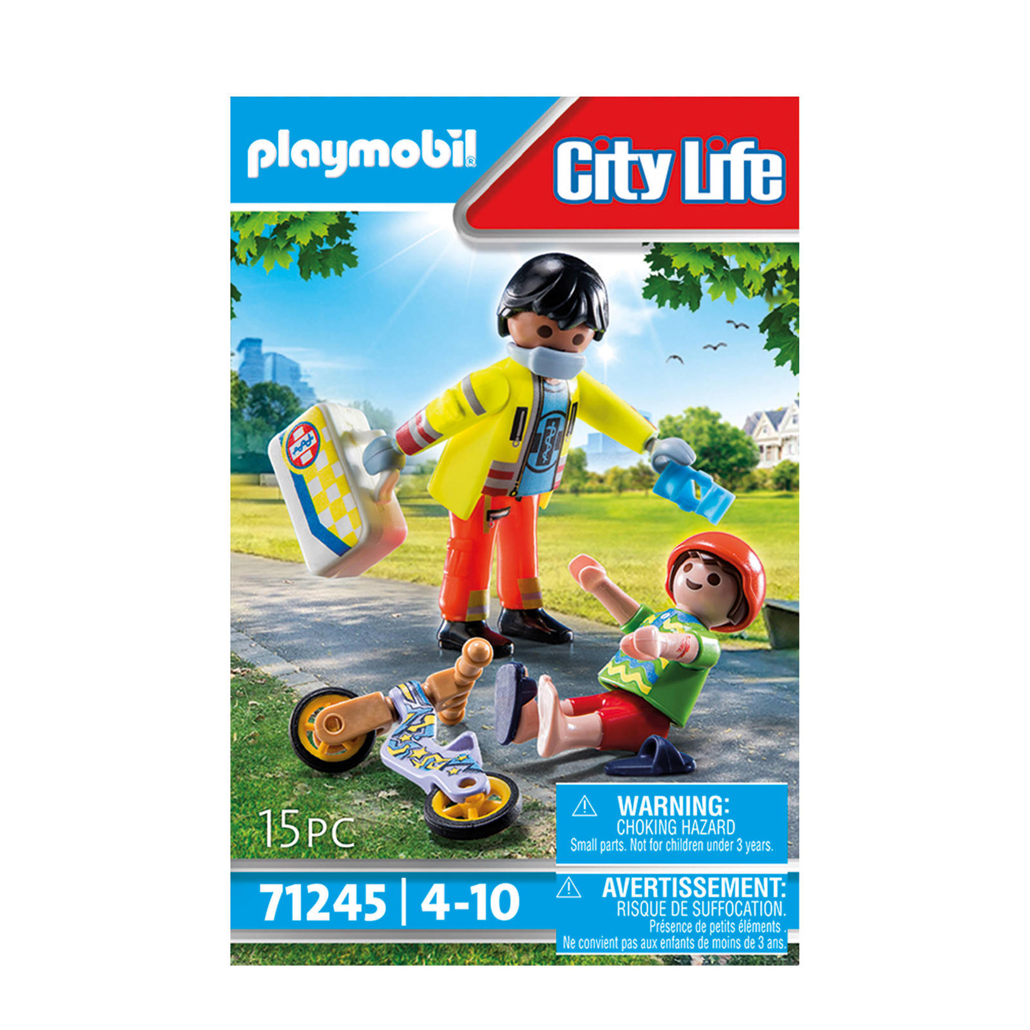 Playmobil City Life Verpleegkundige met patiënt - 71245 | wehkamp