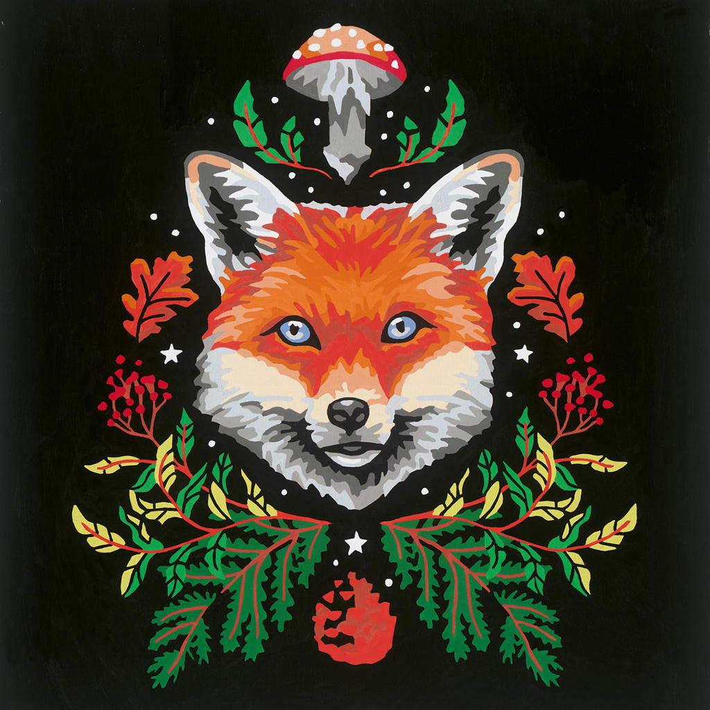 Ravensburger Pixie Cold Edition Fox - Schilderen op nummer voor ...