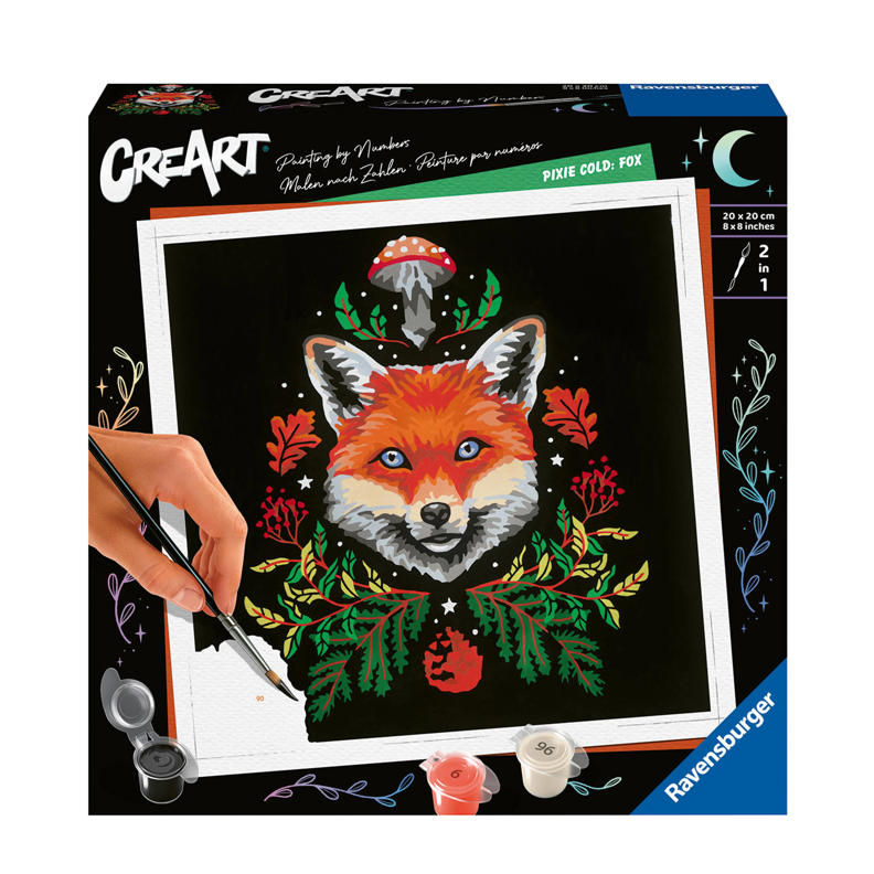 Ravensburger Pixie Cold Edition Fox - Schilderen op nummer voor ...