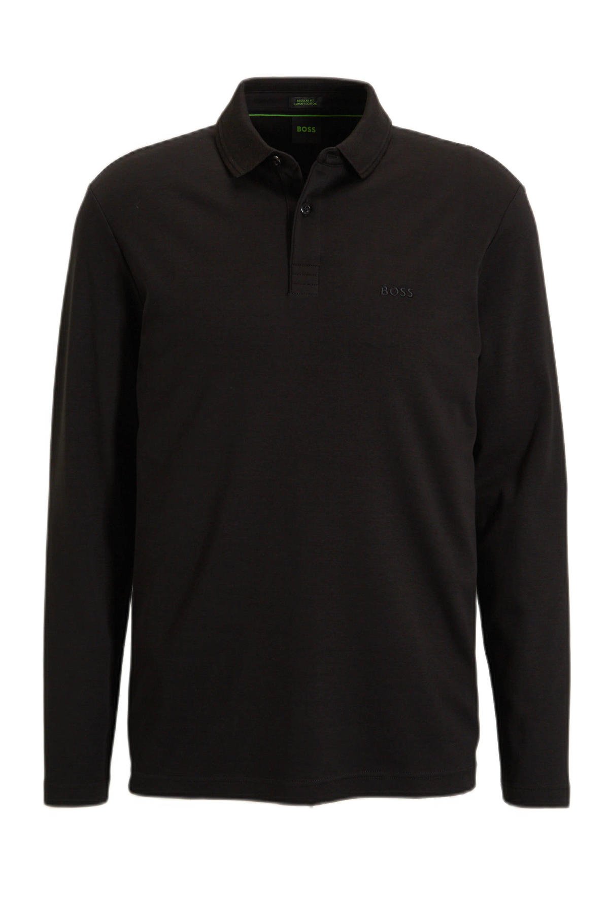 BOSS regular fit polo Pirol met logo black | wehkamp