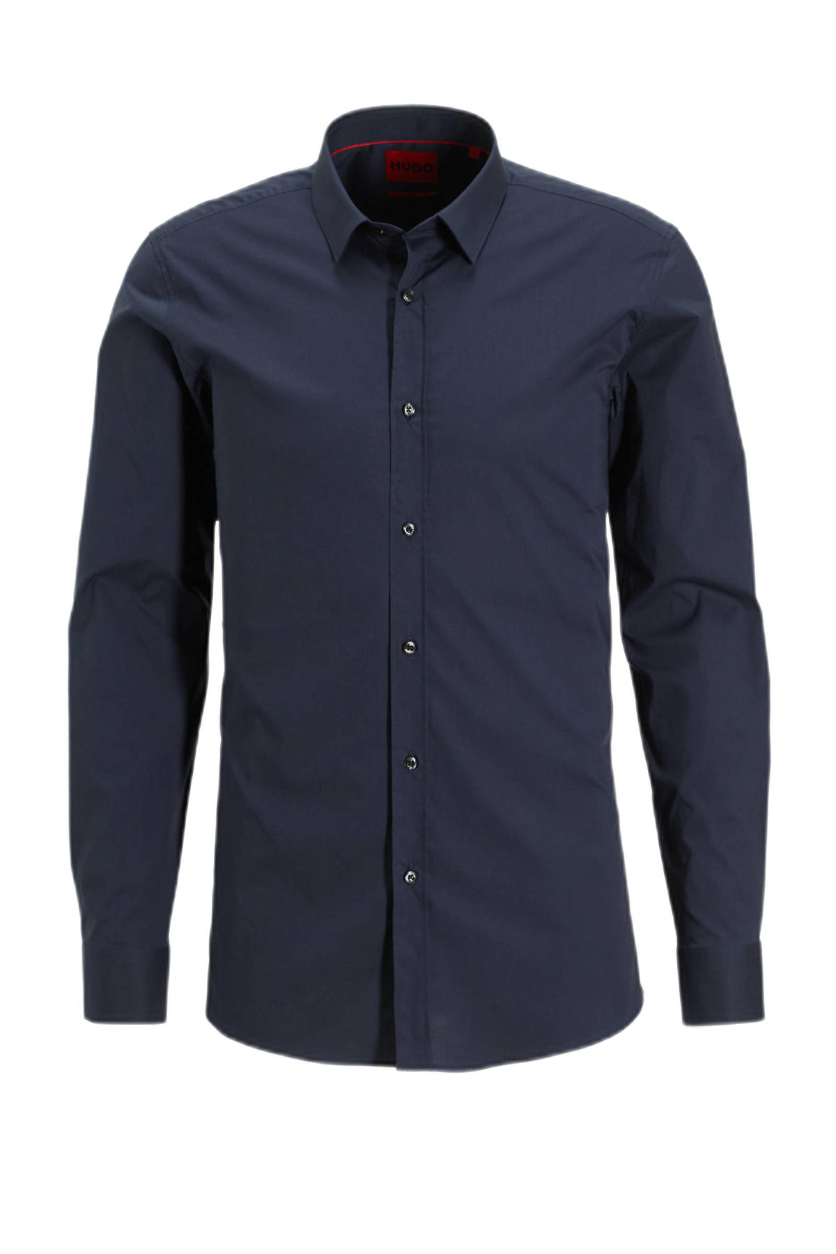 HUGO super slim fit overhemd Elisha02 navy | wehkamp