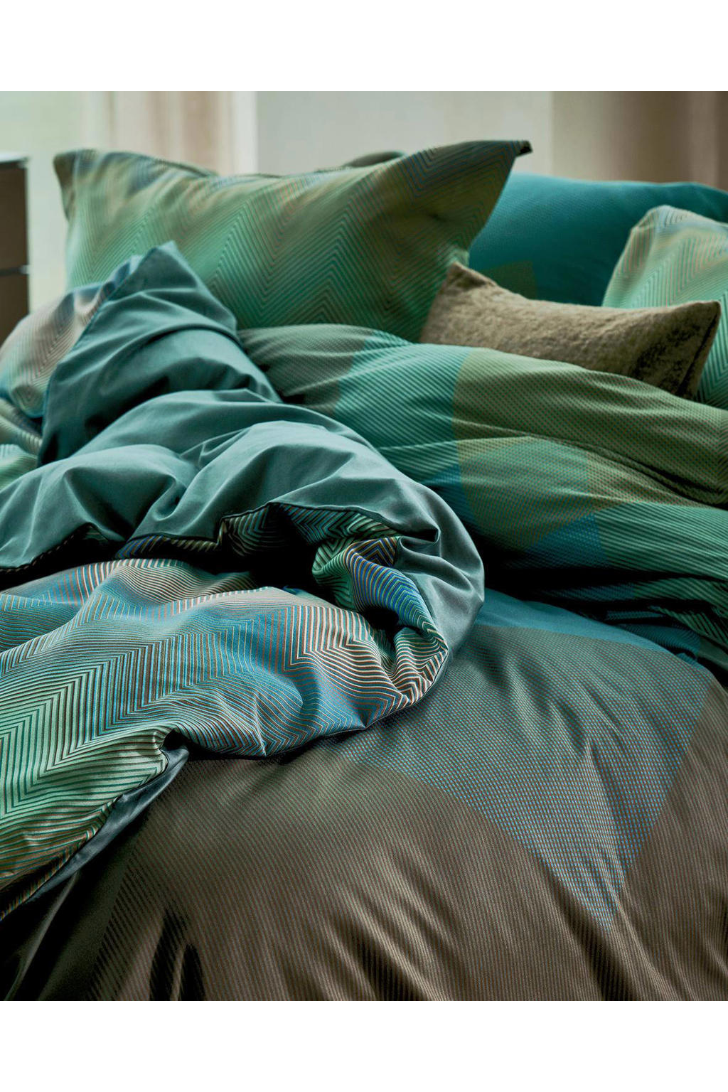 Vandyck katoen satijnen dekbedovertrek lits-jumeaux (240x220 cm) | wehkamp