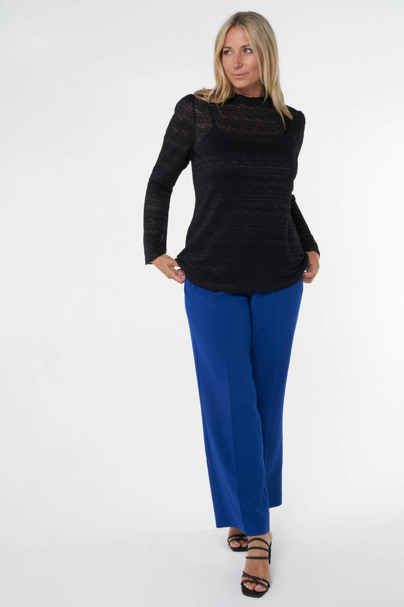 MS Mode top met kant zwart kopen? | Morgen in huis | wehkamp