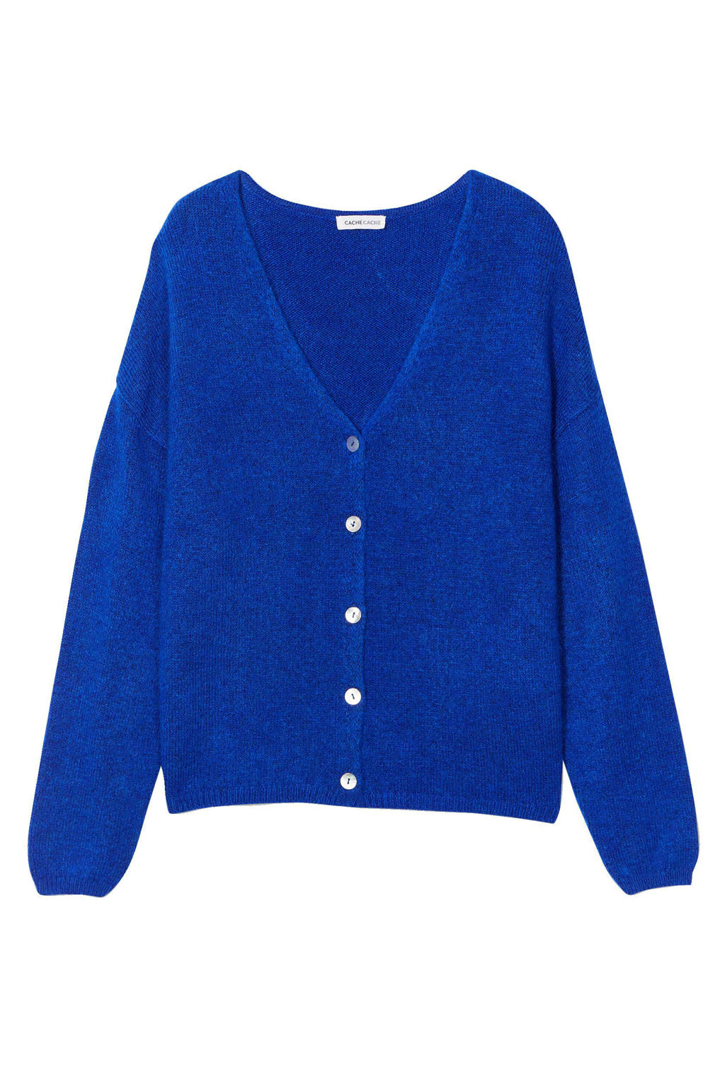 Cache Cache gebreid vest kobaltblauw | wehkamp