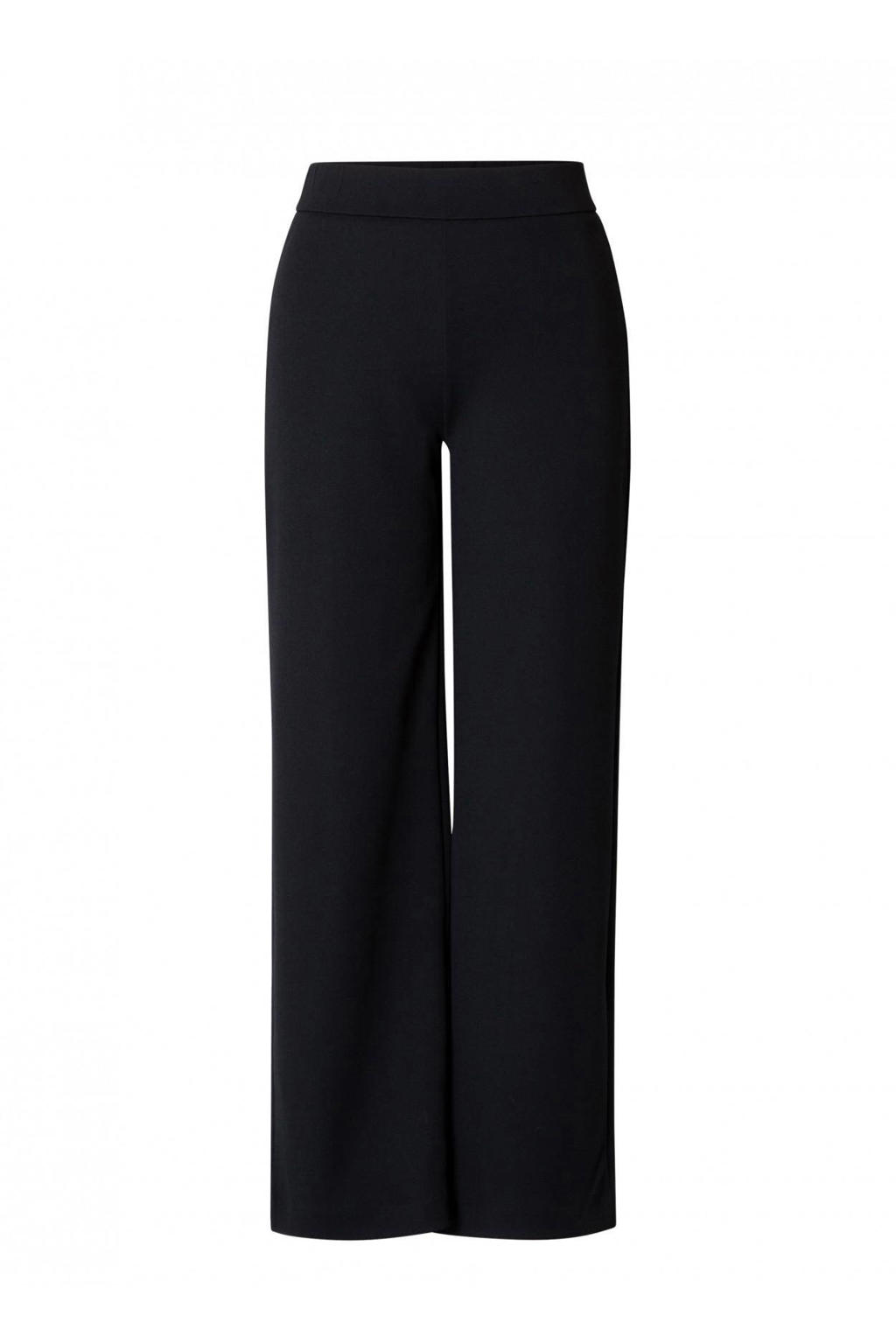 Base Level wide leg broek Yarah donkerblauw | wehkamp